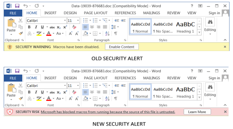 Microsoft puts an end to malware delivery via Office macros